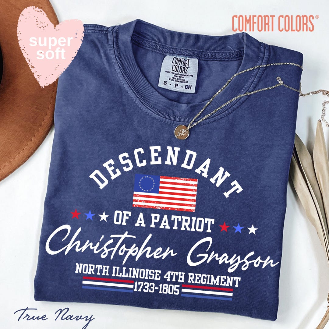 Custom Descendant of a Patriot Tshirt, Daughters of the American ...