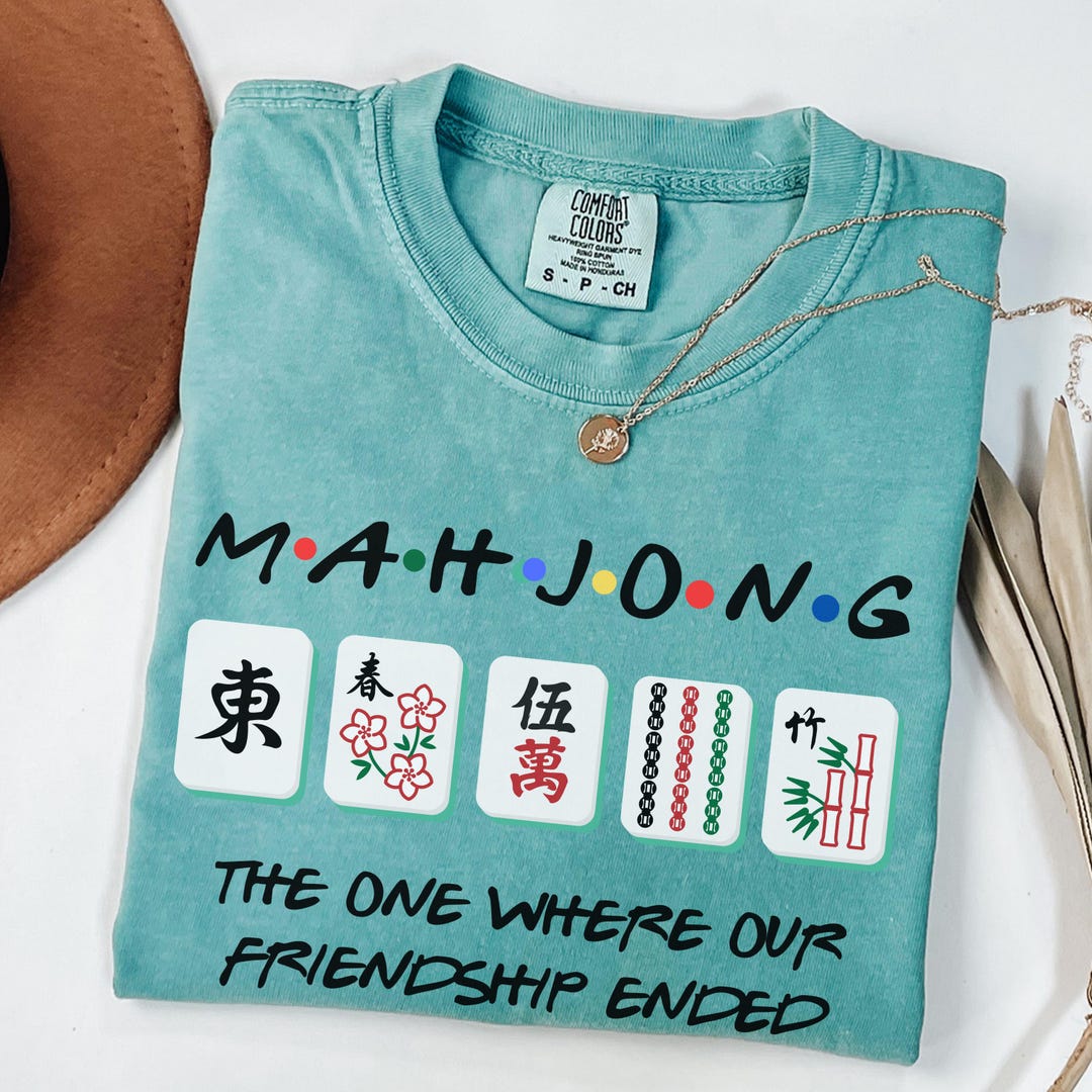 Comfort Colors® Mahjong Friends Shirt,shirt,funny Mahjong,game Shirt ...
