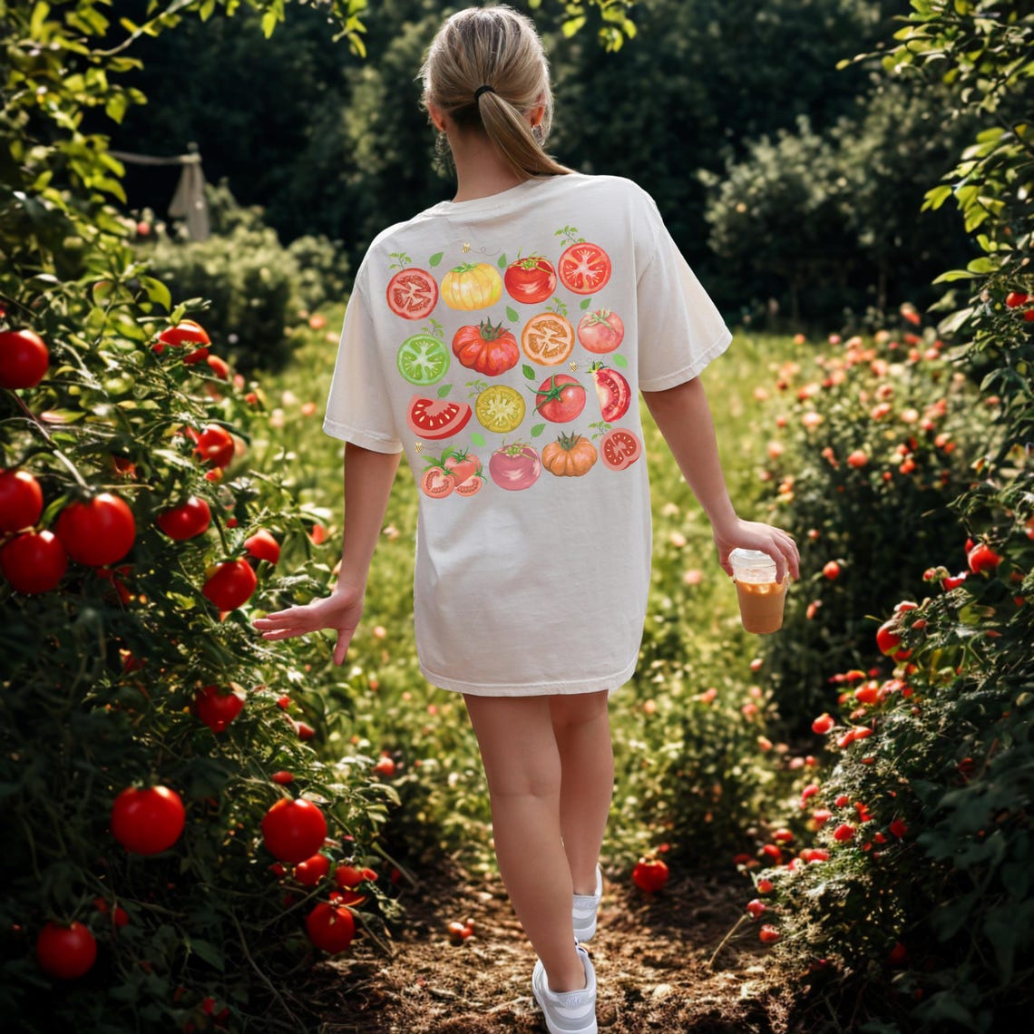 Vintage Tomato Shirt Comfort Colors Farmer's Market Cottagecore Tshirt ...