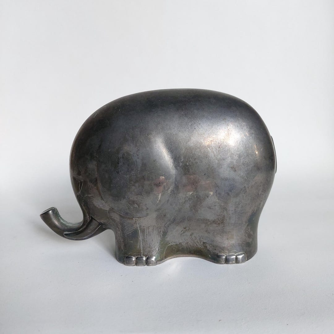 Vintage Metal Elephant Coin Bank, Child's Gift - Etsy