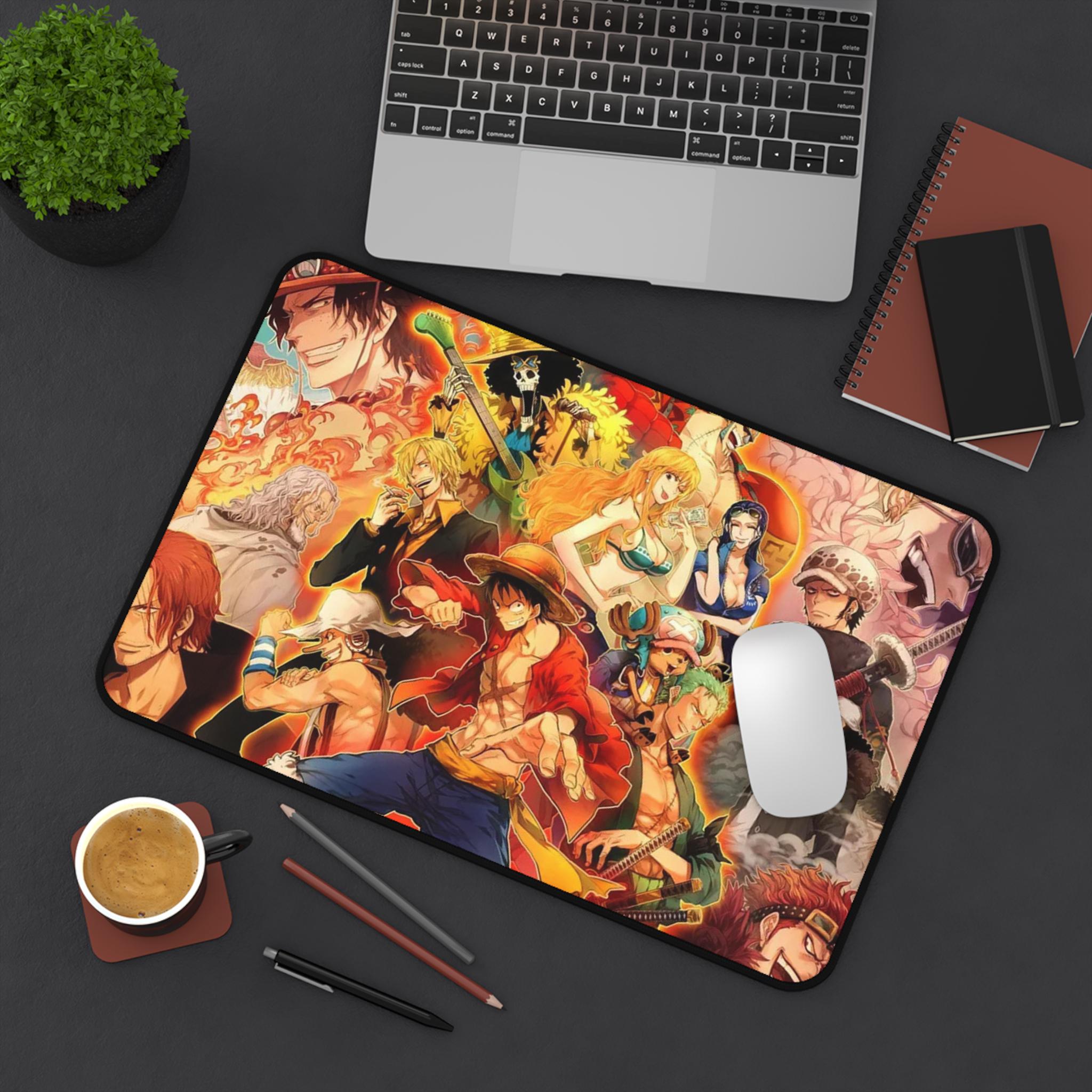 One Piece Anime Mouse Pad Luffy Desk Mat, Gaming Laptop Accessories ...