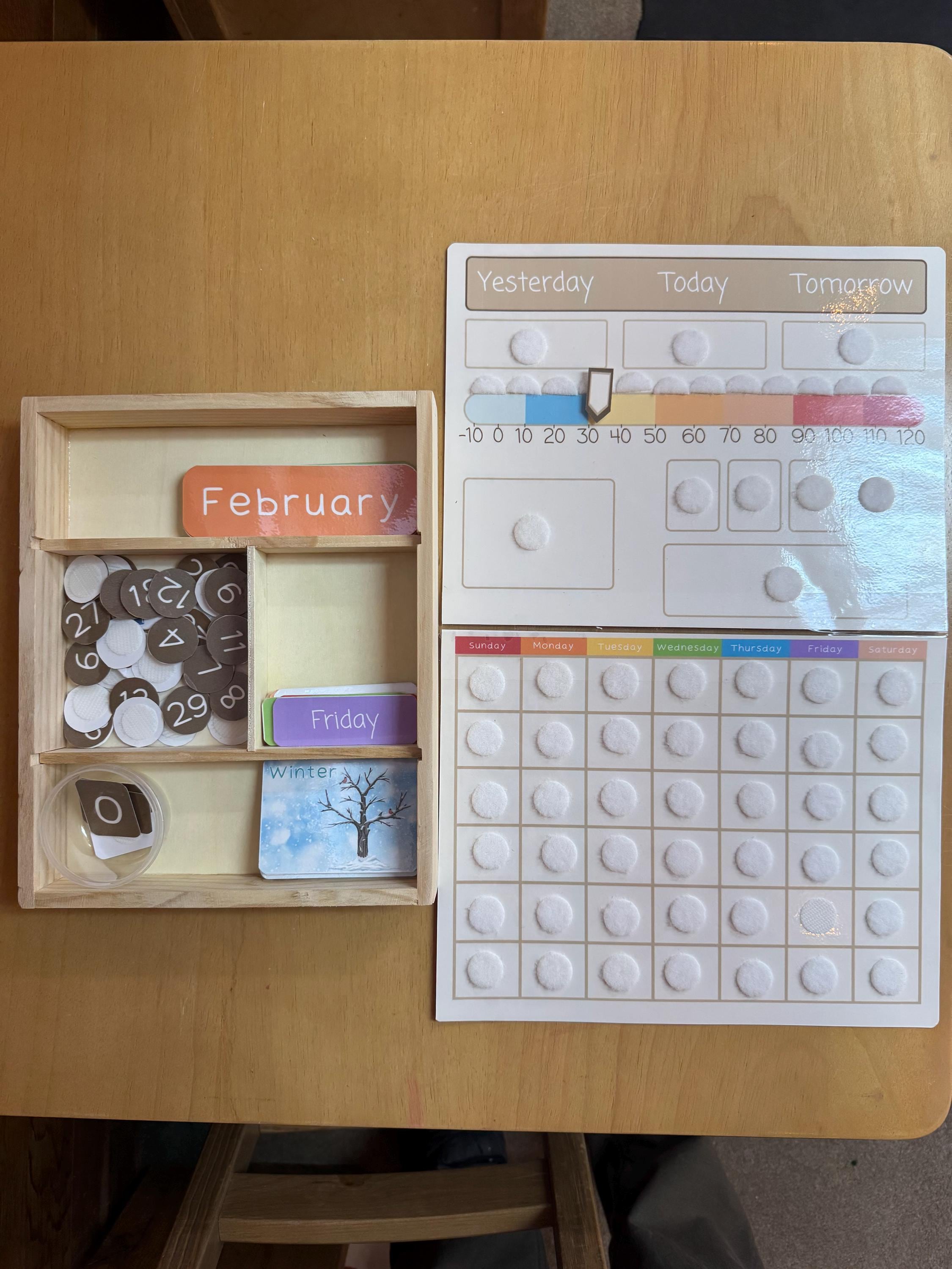 Printable Montessori Calendar - Etsy