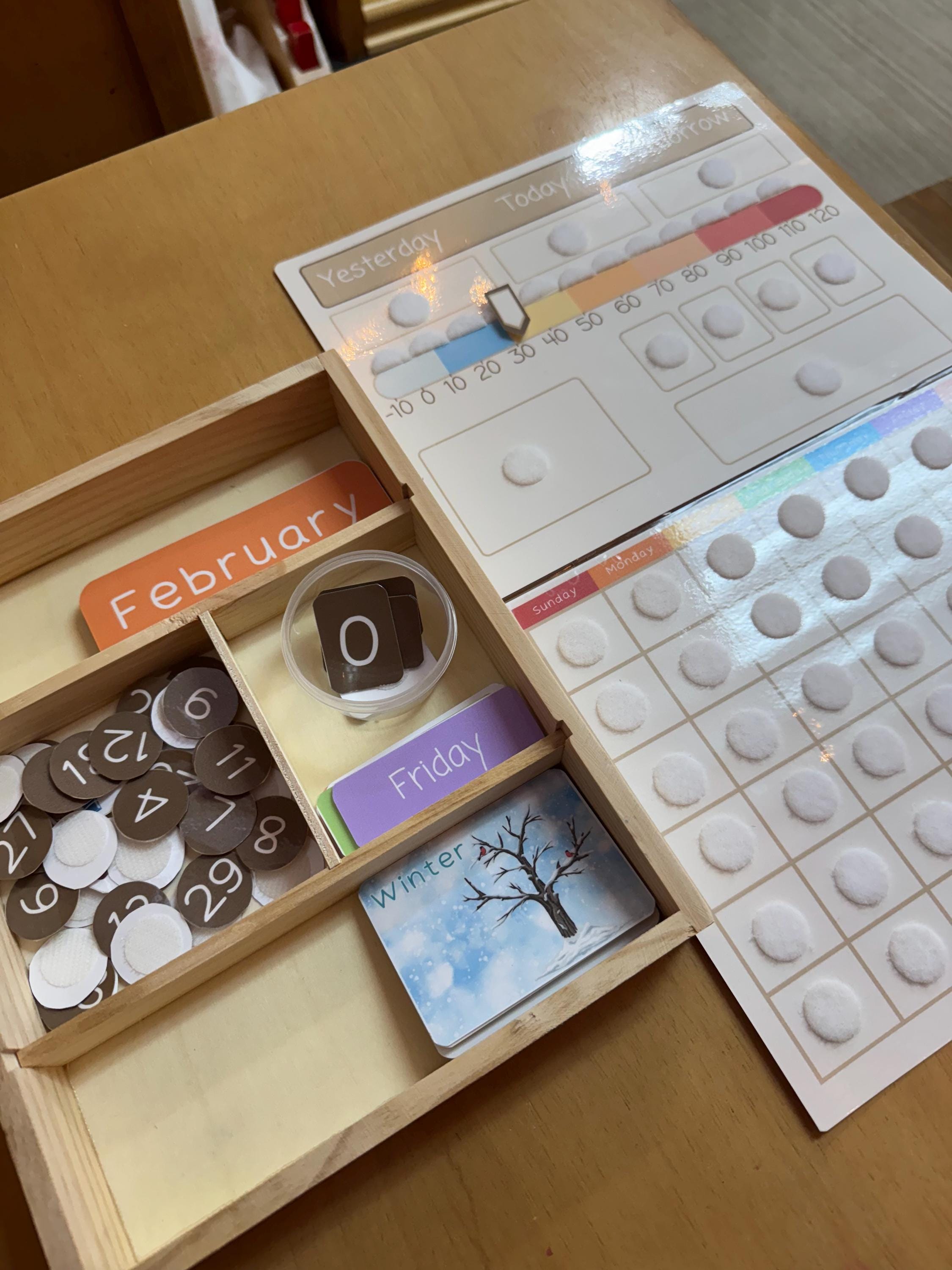 Printable Montessori Calendar - Etsy