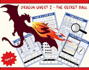 Escape Room Party Game for Kids Tweens, Dragon Tales 2 - Lost Dragon ...