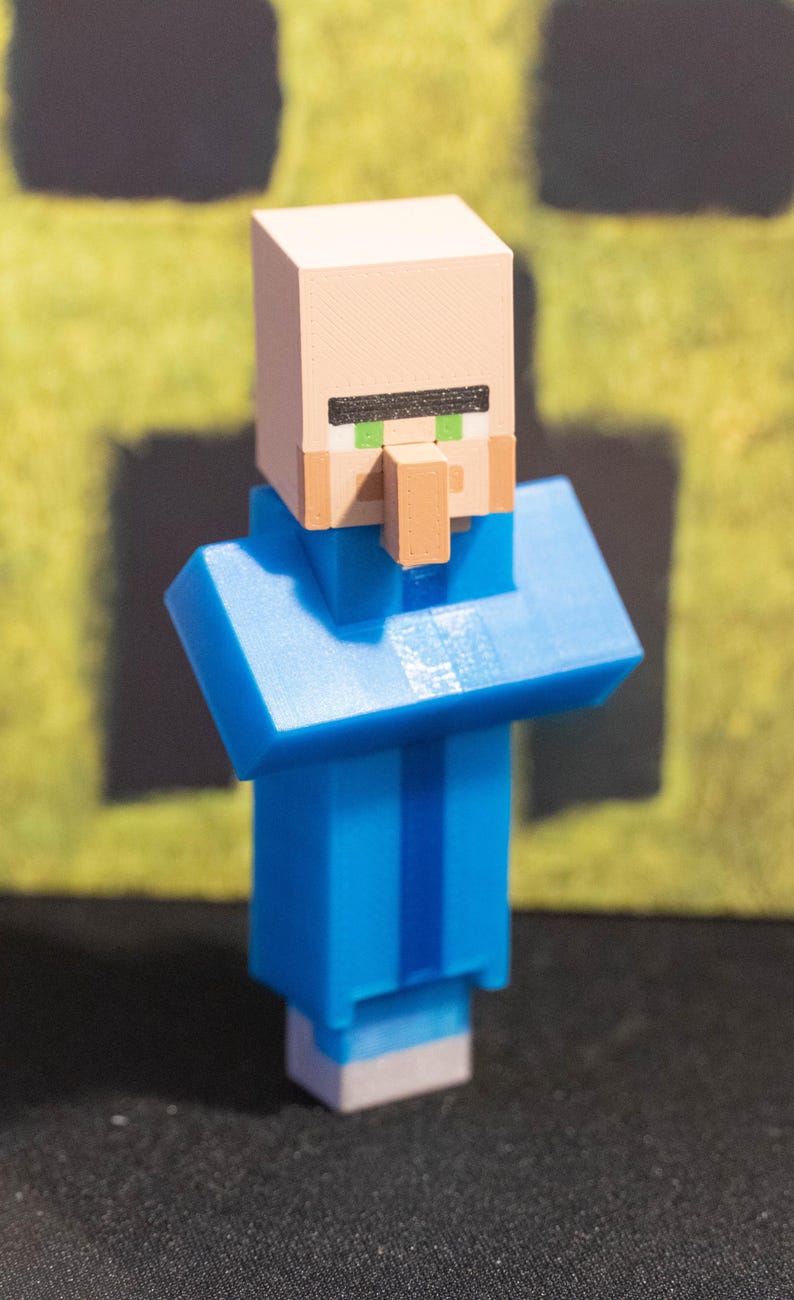 Villager Figurine - Minecraft-themed - Etsy