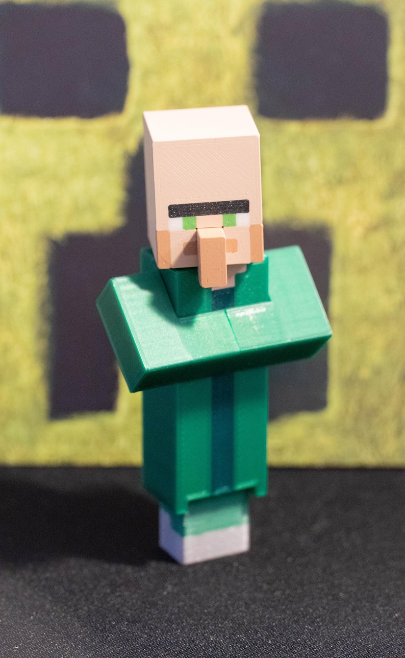 Villager Figurine - Minecraft-themed - Etsy
