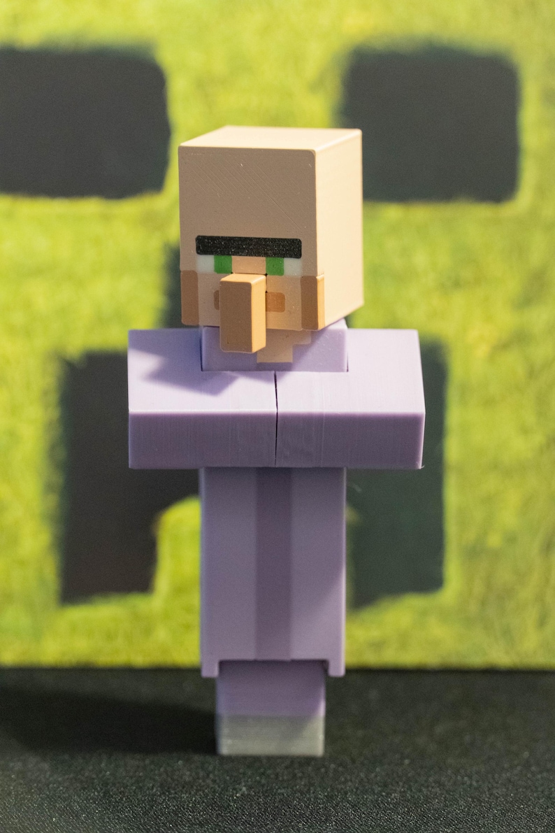 Villager Figurine - Minecraft-themed - Etsy