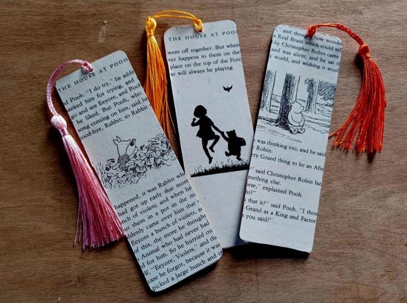 Winnie the Pooh Bookmarks - Etsy