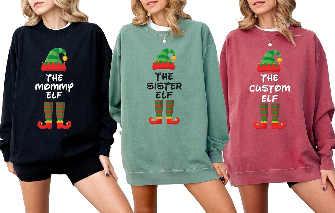 Comfort Colors Custom the Elf Sweatshirt, Custom Elf Shirt, Christmas ...