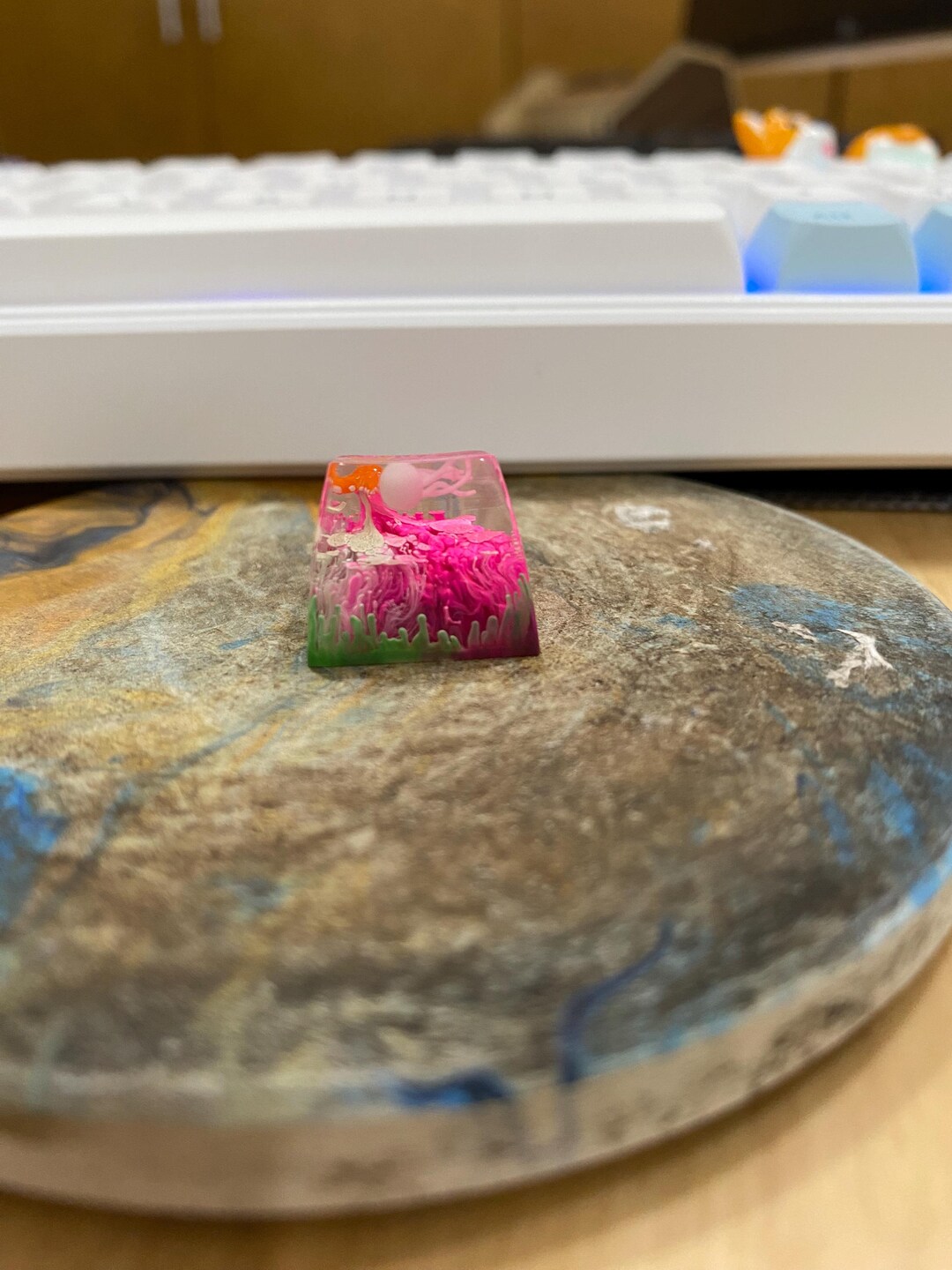 Handmade Resin Jellyfish Keycap - Etsy