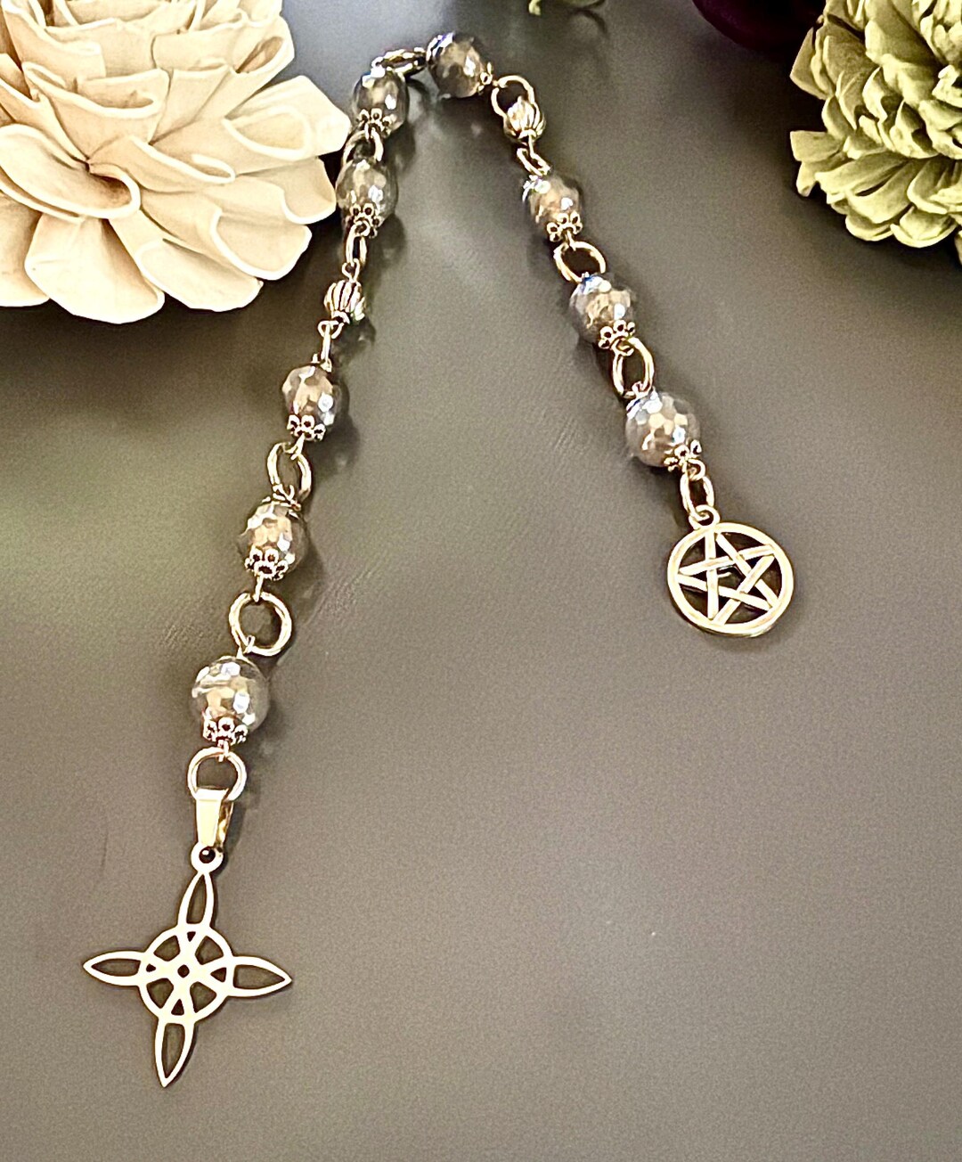 Witch’s Ladder Intention and Devotional Meditation Beads With Silver ...