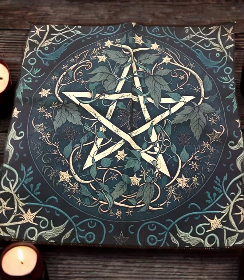 Mini Pentacle Elemental Altar Tarot or Display Cloth - Etsy
