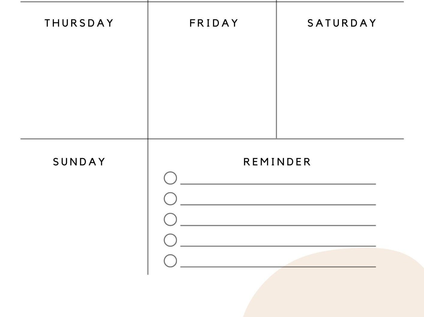 Weekly Printable Planner - Etsy