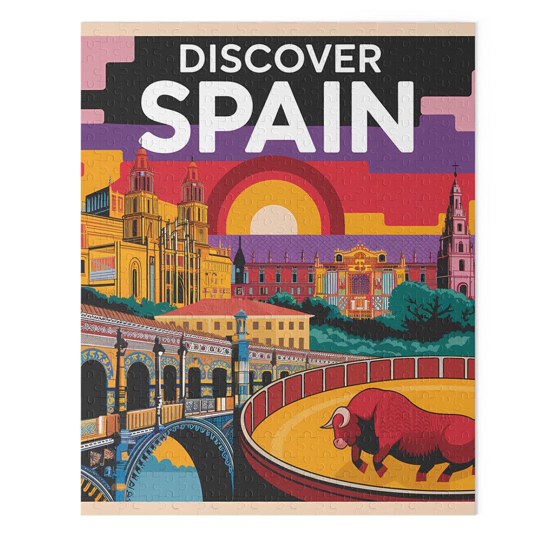 Spain 500 Piece Puzzle, Spanish Travels Jigsaw - Etsy