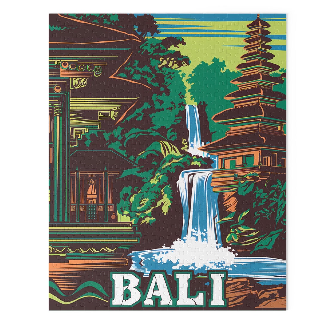 Bucket List Bali Indonesia 500 Piece Puzzle Travel Memento Colorful ...