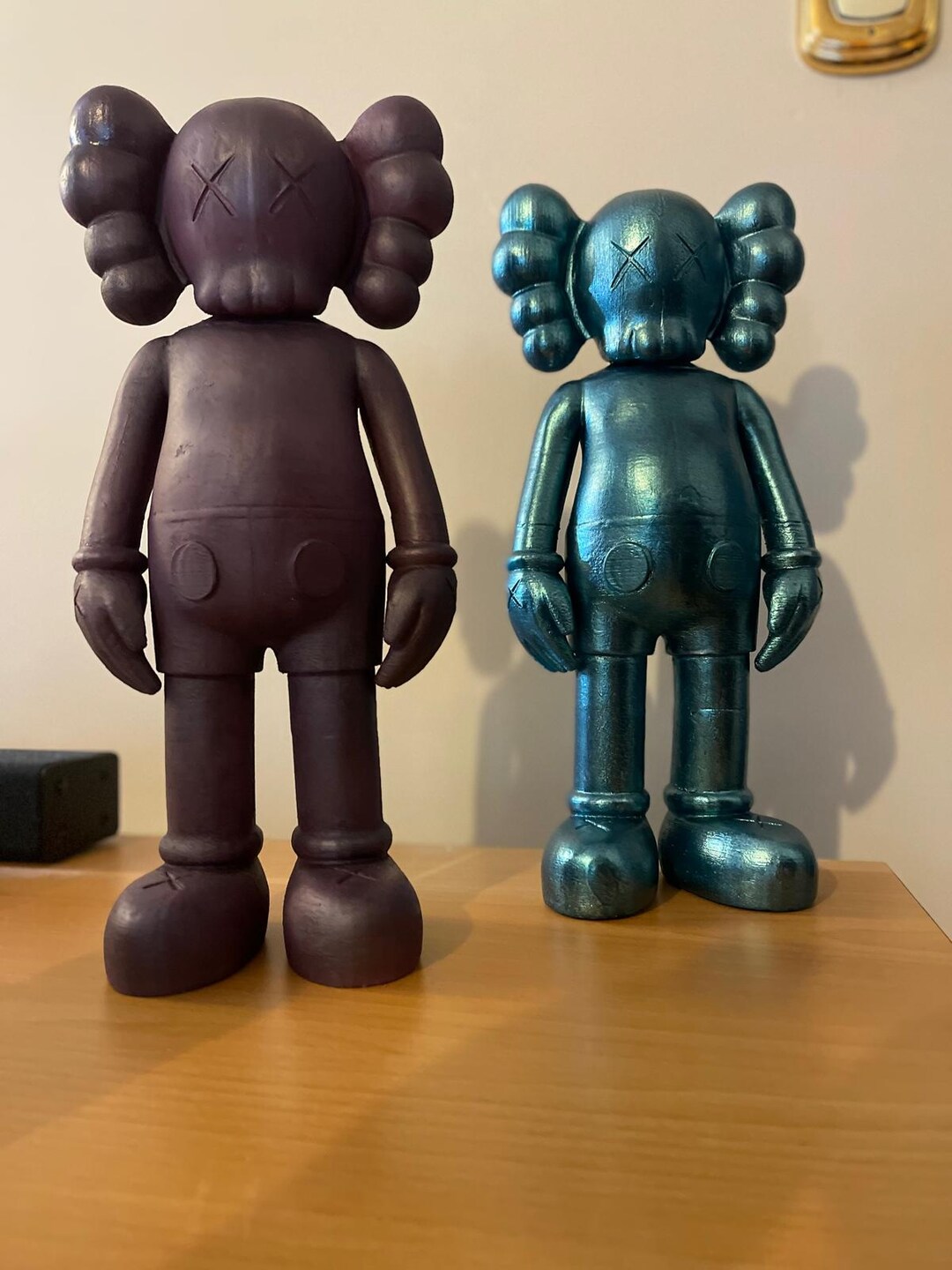 Kaws 13.5'' Glossy Blue 34cm Replica Figure-home Gift-home Decor Statue ...