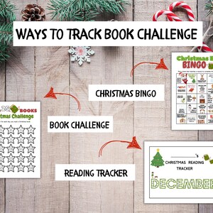 Christmas Reading Book Challenge Kit Book Bingo Challenge, Book ...