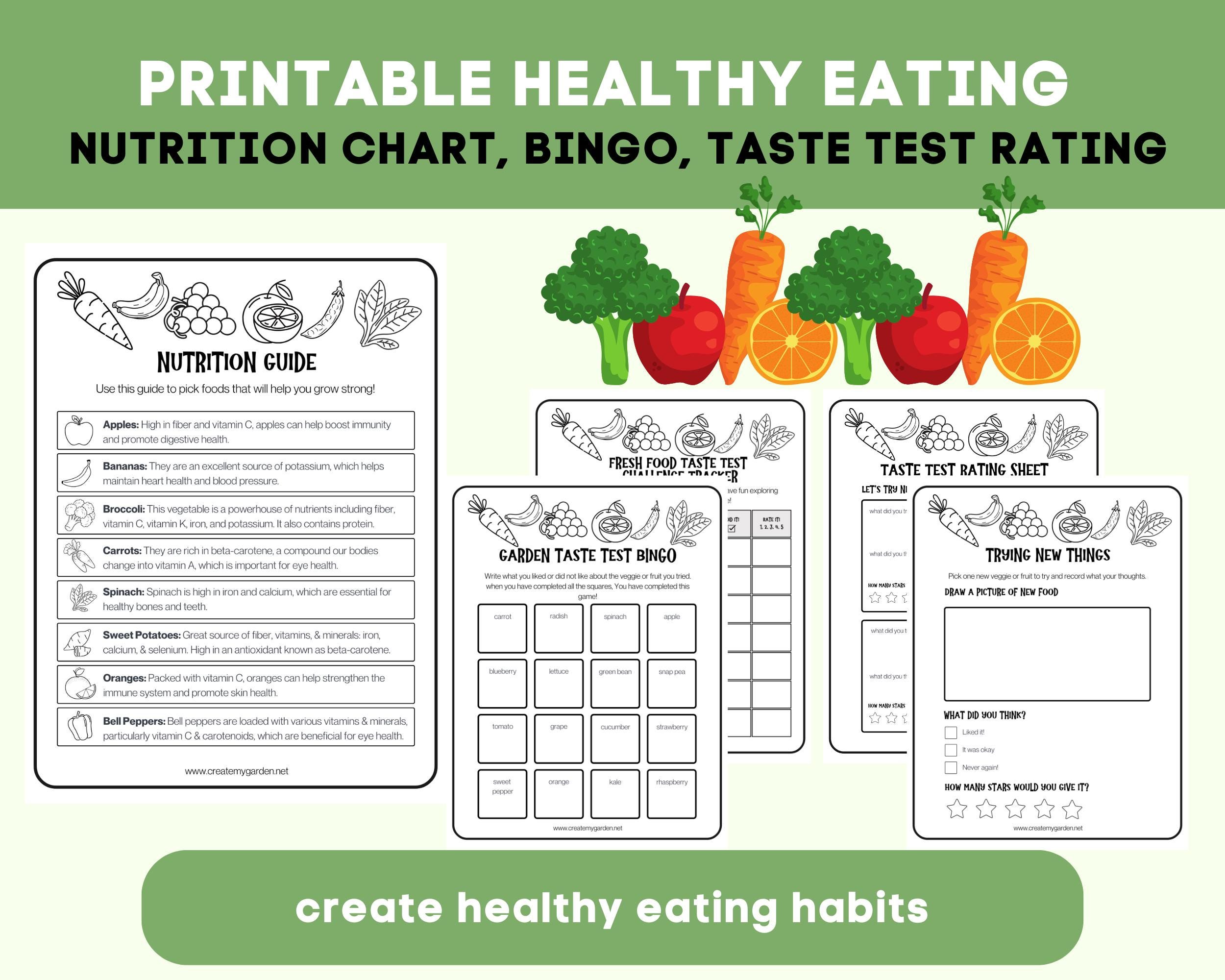 Healthy Eating Habits for Fruit & Vegetable Taste Testing Real Food ...
