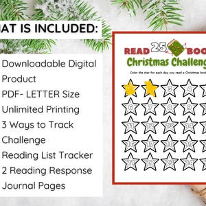 Christmas Reading Book Challenge Kit Book Bingo Challenge, Book ...