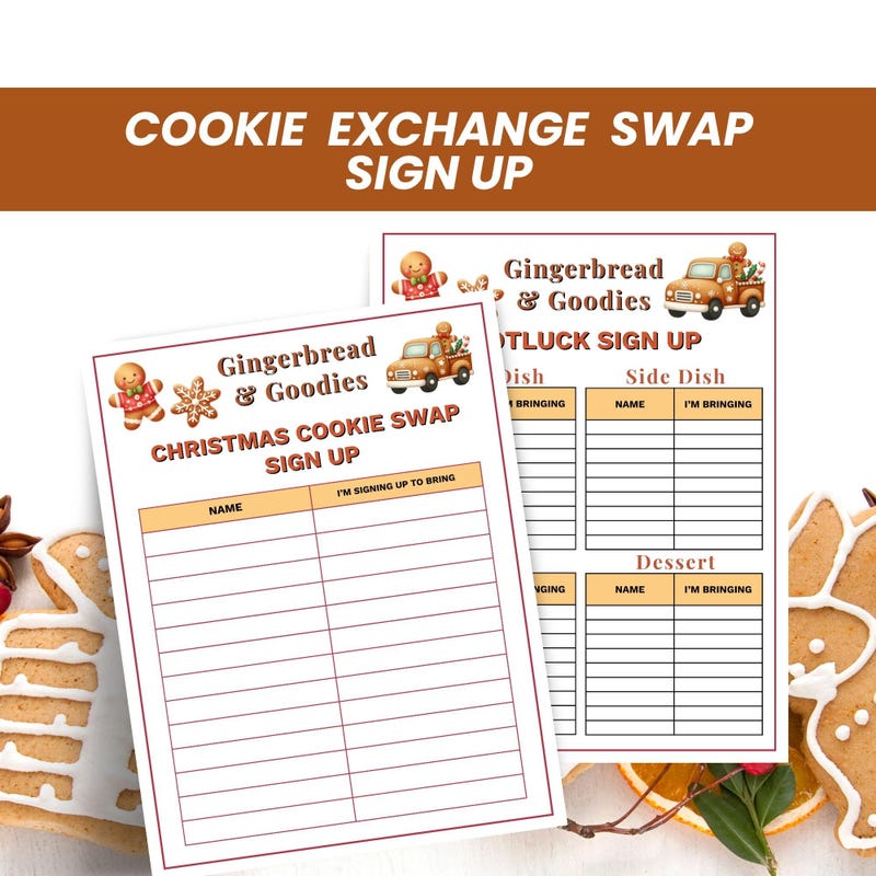 Cookie Sign up Sheet - Etsy