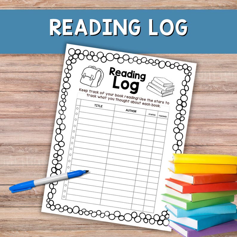 Reading Book Challenge Tracker Printable for Kids, Minutes or Books ...