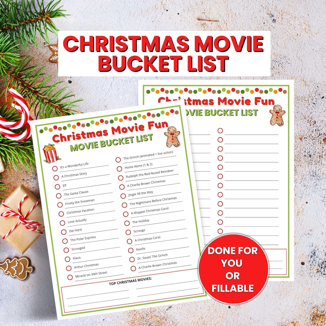 Christmas Movie List, Holiday Family Activity, Christmas Movie Night ...