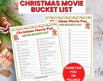 Christmas Family Movie List - Etsy