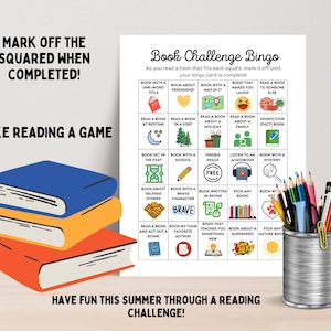 Printable Kids Reading Challenge Pack – Reading Bingo, Reading Tracker ...