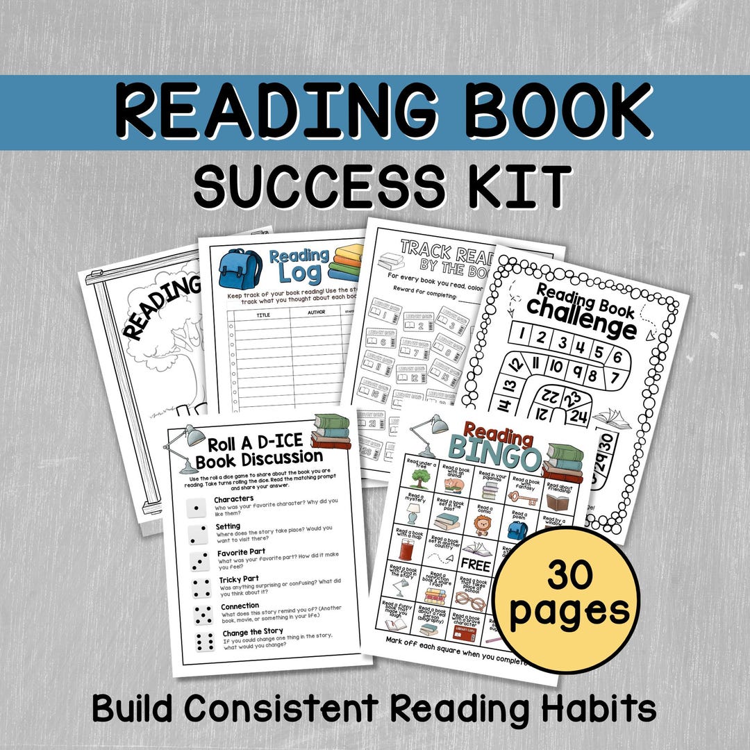 Reading Success Bundle for Kids, Book Club Dice Game, Book Reports ...