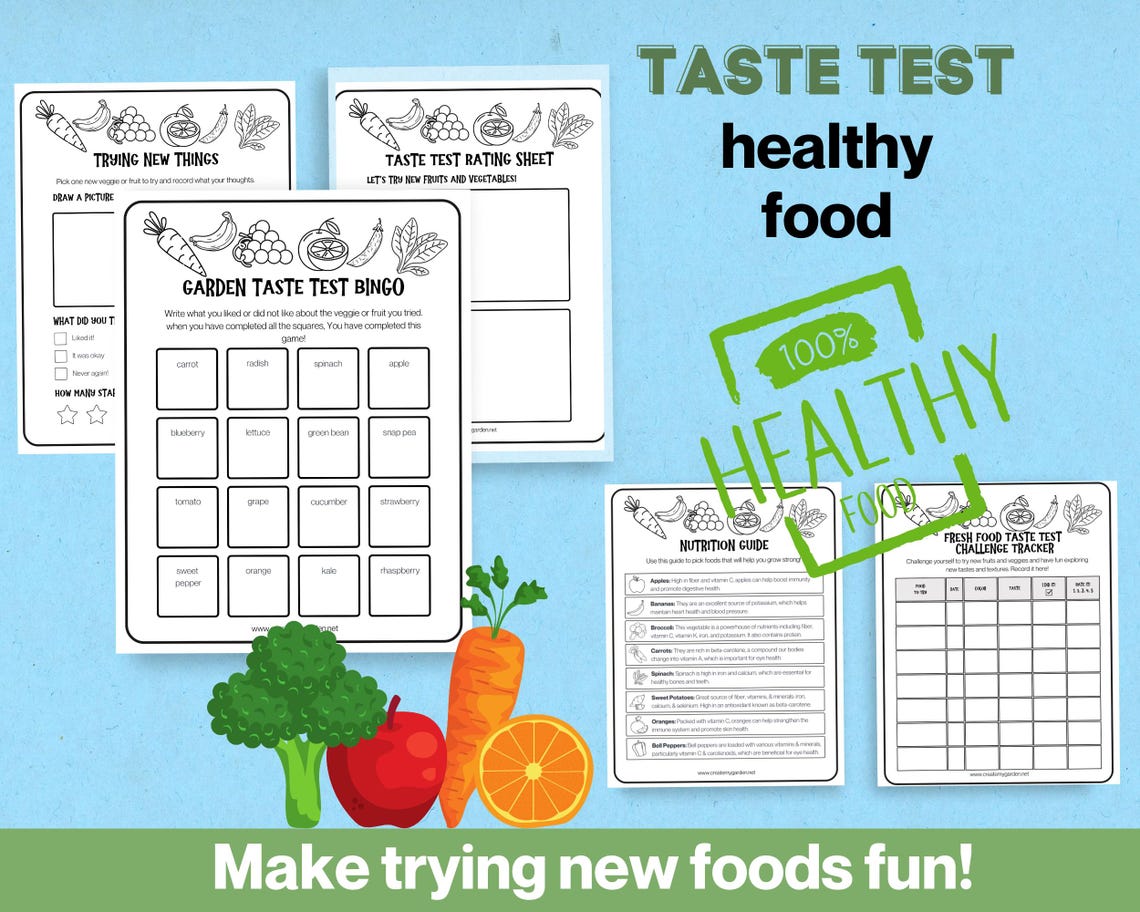 Healthy Eating Habits for Fruit & Vegetable Taste Testing Real Food ...