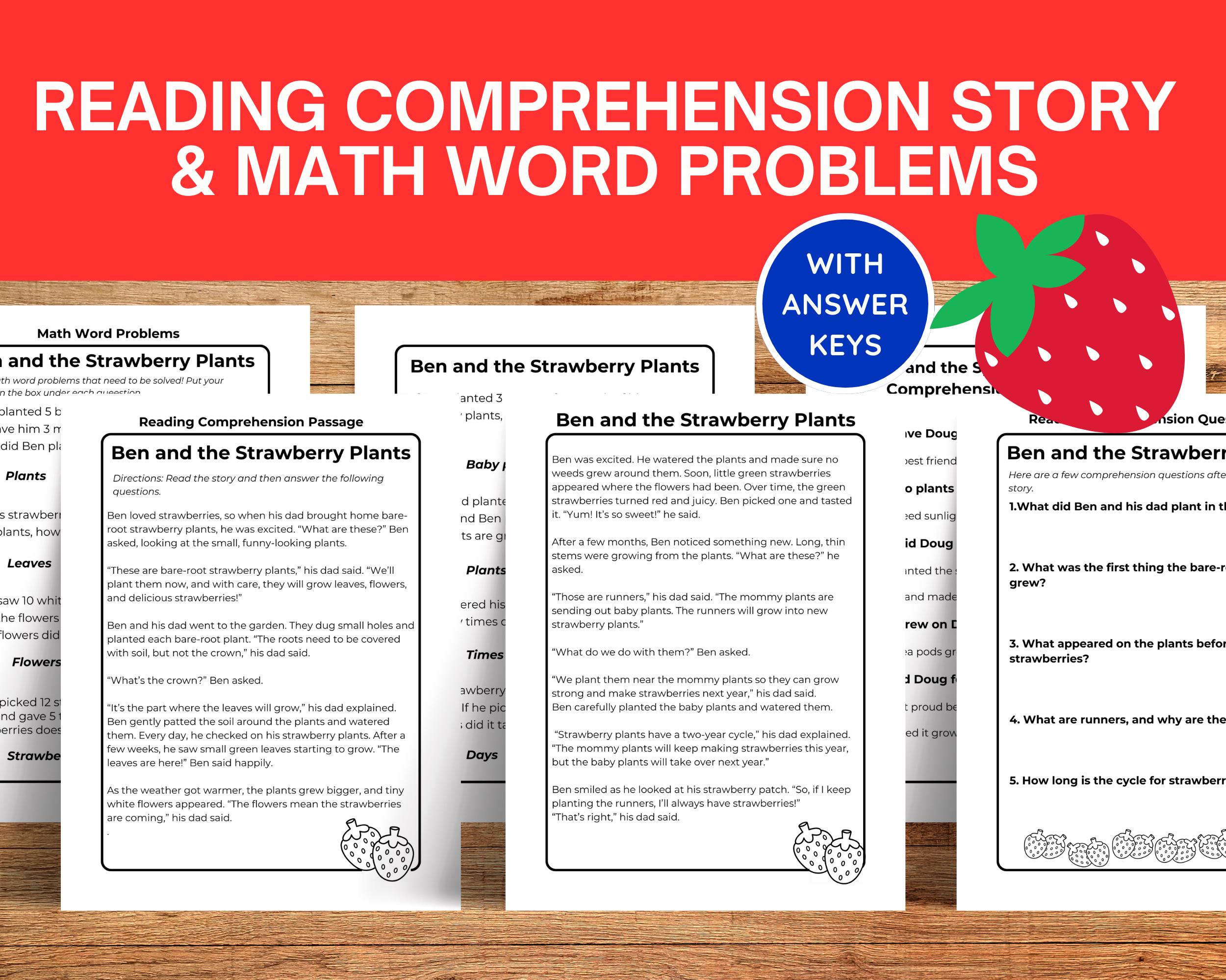 Strawberry Garden Unit Study Downloads Preschool, Kinder, First and ...