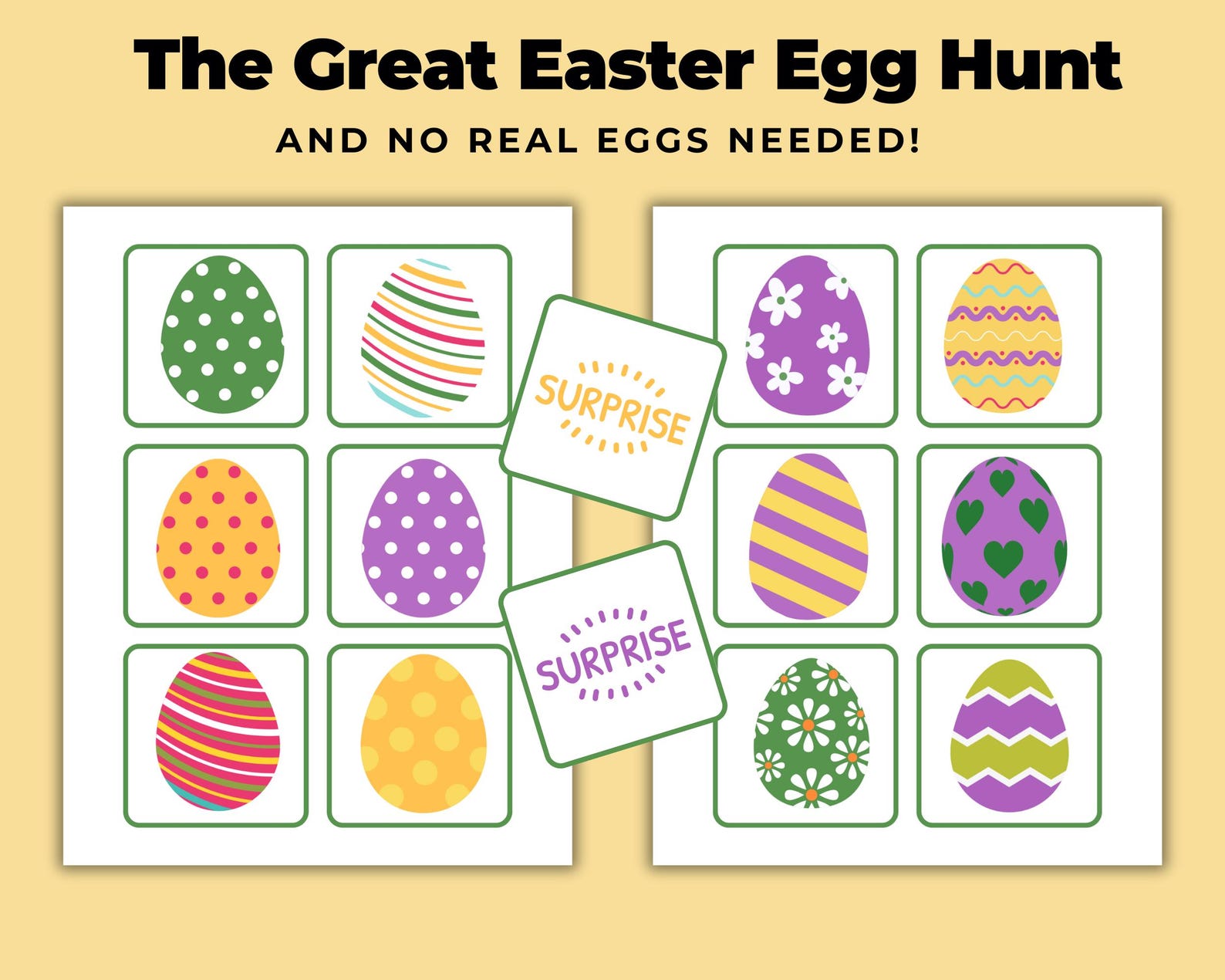 Printable the Great Easter Egg Hunt Game for Kids – Easter Egg ...