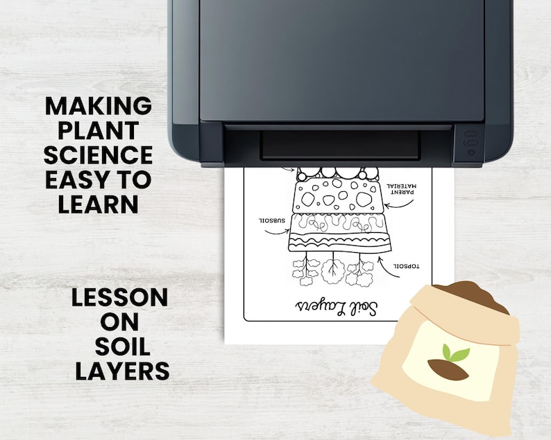 Soil Layers Science Worksheets for Kids With Journal and Coloring Pages ...
