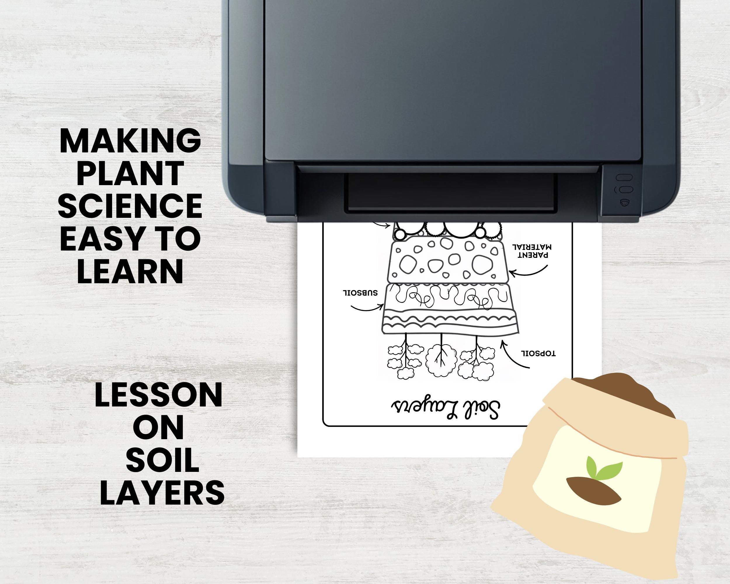 Soil Layers Science Worksheets for Kids With Journal and Coloring Pages ...