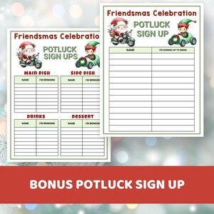 Friendsmas Left Right Game, Funny Gift Exchange Game, Printable Holiday ...