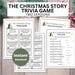 Christmas Nativity Trivia Game for Family Gatherings, Church Events ...