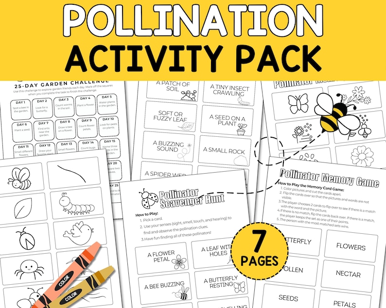 3 Nature Learning Activities for Kids Garden Unit Study Pollination ...