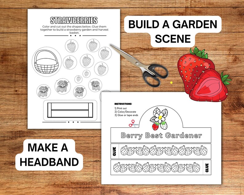 Strawberry Garden Unit Study Downloads Preschool, Kinder, First and ...