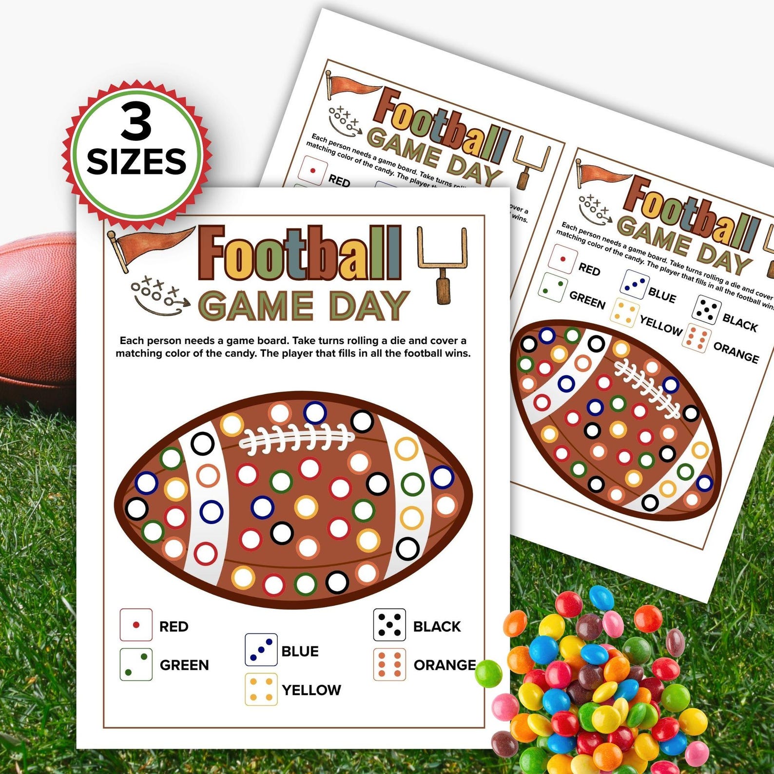 Football Party Game Bundle Printable, 7 Football Games for Game Day ...