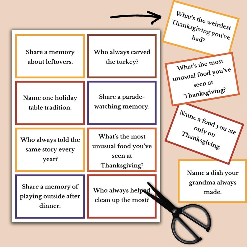 Thanksgiving Think Fast Game Pack, Thanksgiving Memory Lane Printable ...