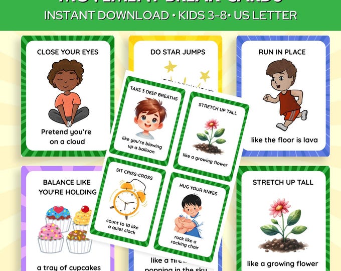 SIMON SAYS | Movement | Kids Exercises | Flash Cards for Kids | Yoga ...