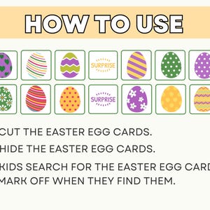 Printable the Great Easter Egg Hunt Game for Kids – Easter Egg ...