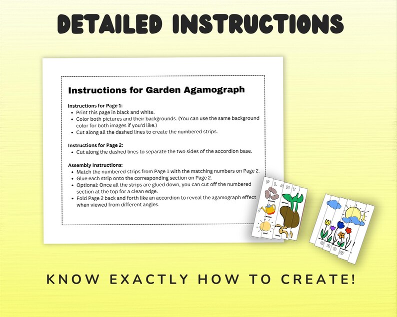 Seed to Plant Agamograph Printable | Life Cycle of a Plant Craft for ...
