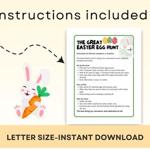 Printable the Great Easter Egg Hunt Game for Kids – Easter Egg ...
