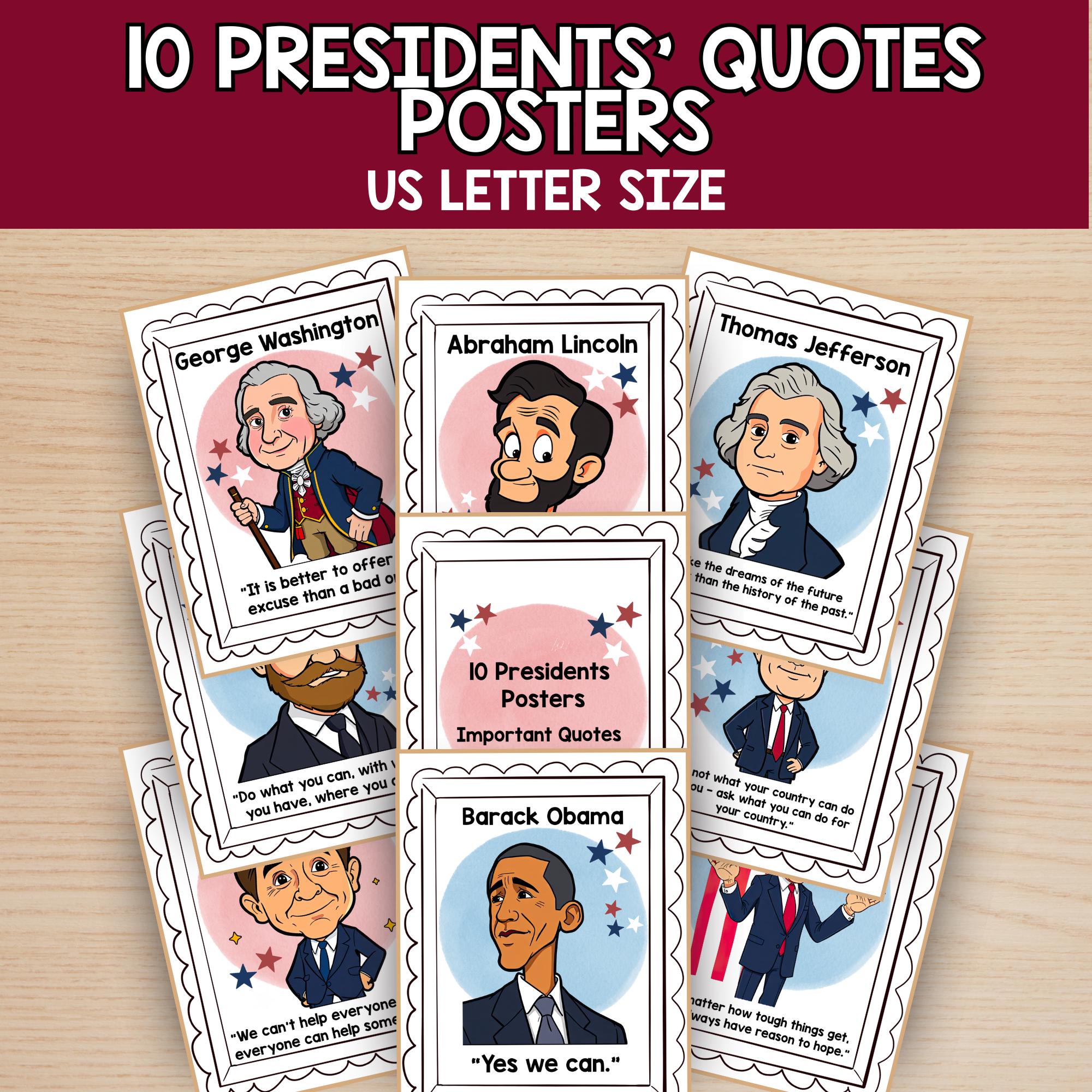 President's Day Bulletin Board Kit, Historical Figures, Printable ...