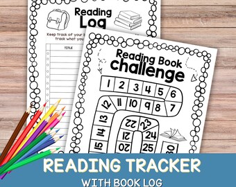 Reading Book Challenge Tracker Printable for Kids, Minutes or Books ...