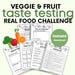 Healthy Eating Habits for Fruit & Vegetable Taste Testing Real Food ...