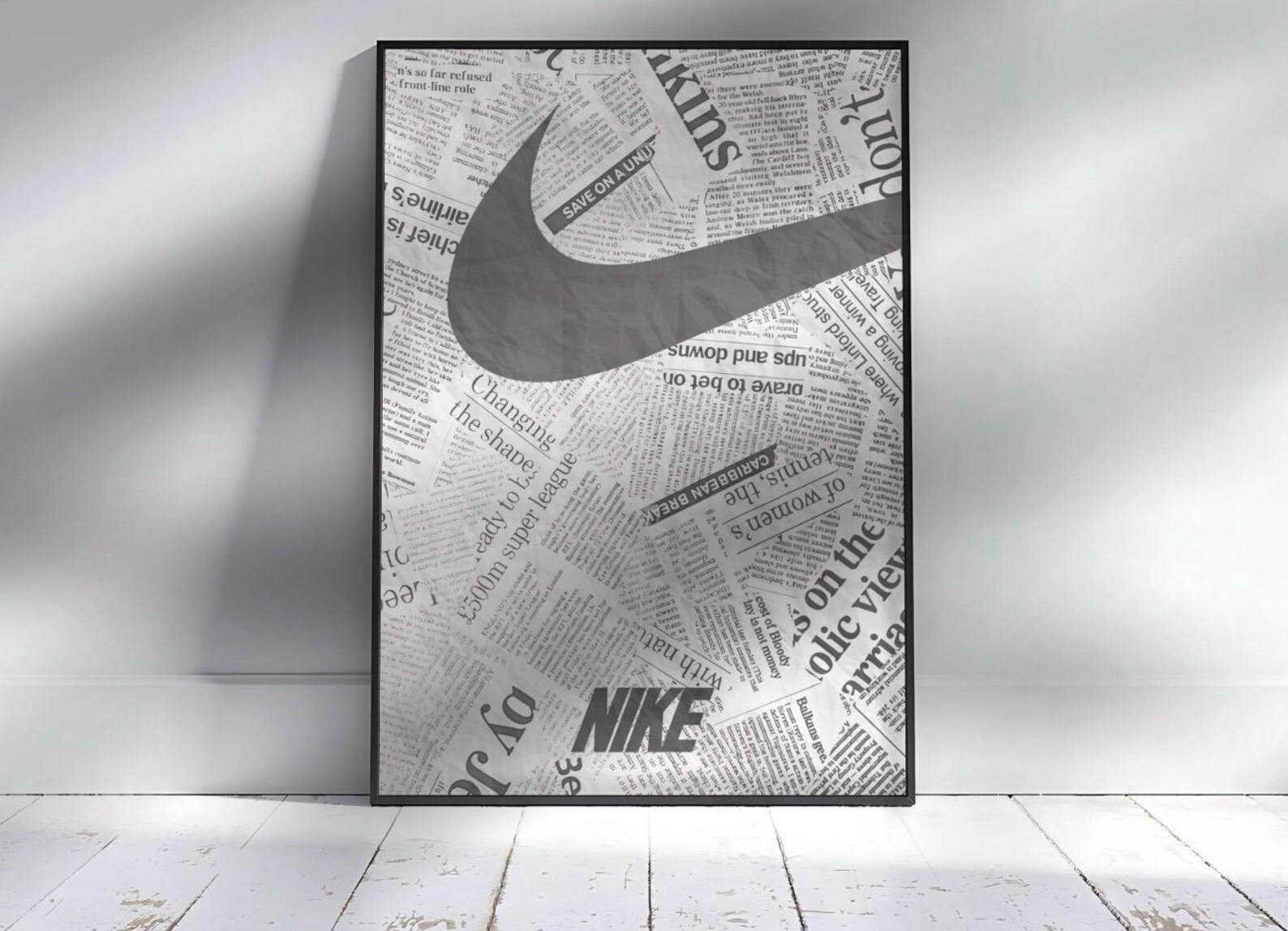 Newspaper Hype Poster Wall Art / Hype newspaper Urban Poster Print ...
