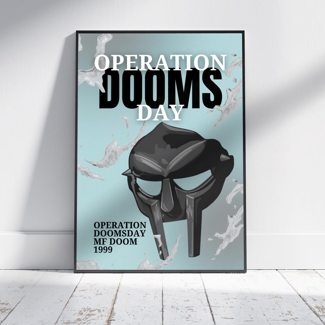 MF DOOM Poster Wall Art / Hip-hop Poster Print / A3 A4 Framed Poster ...