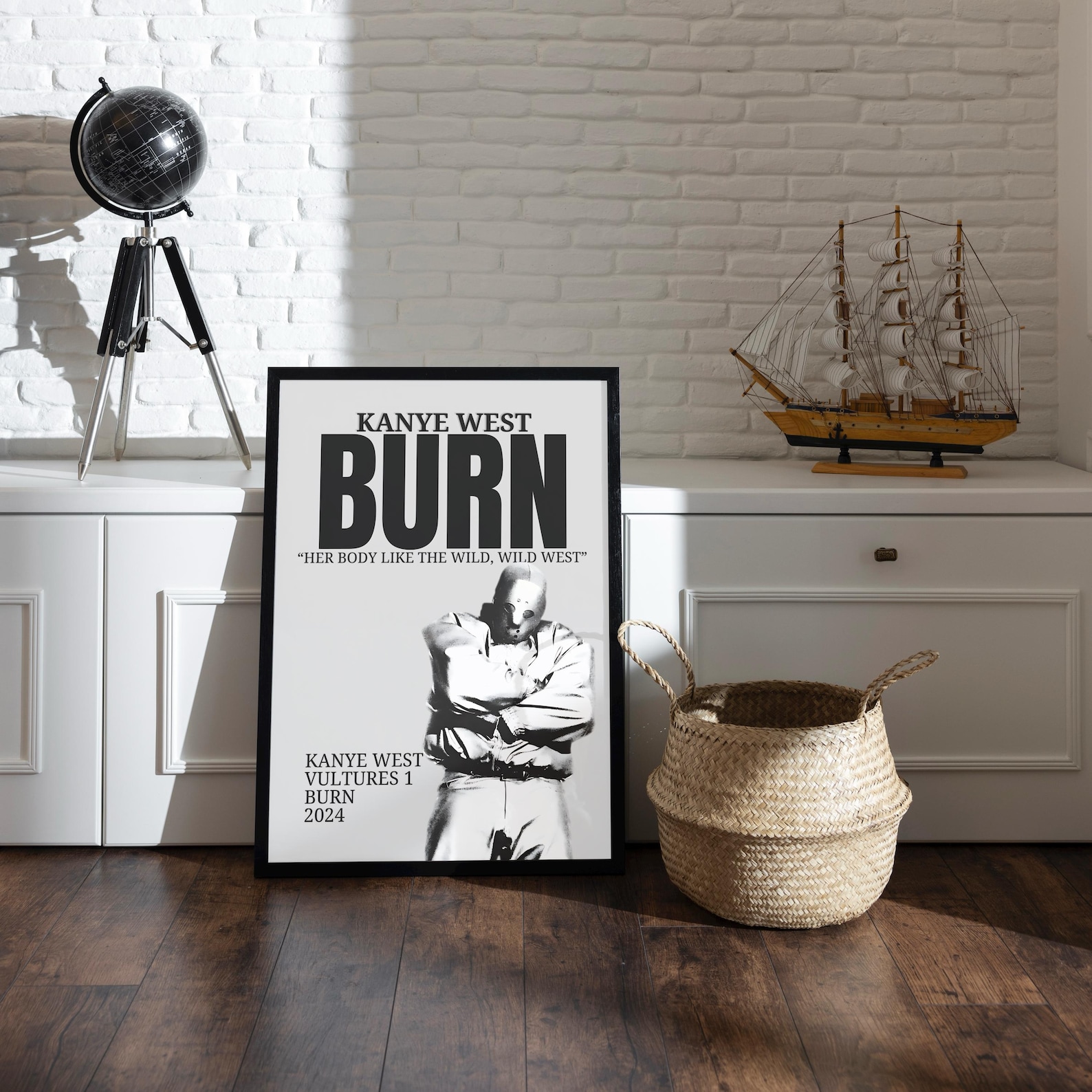 Kanye West Burn / Kanye West Poster Print / Music Print / Lyrics Poster ...